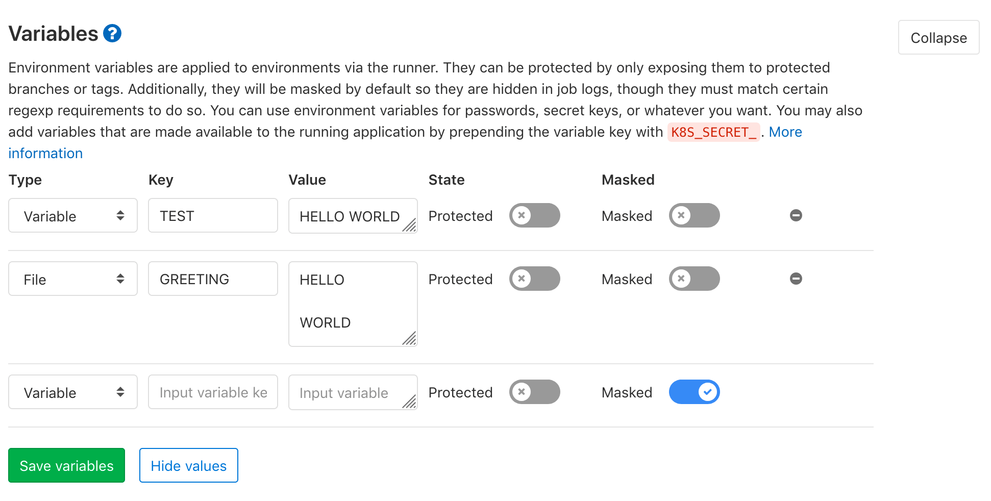 GitLab CI CD Environment Variables Gitlab doc test GitLab CI CD Environment Variables Gitlab doc test